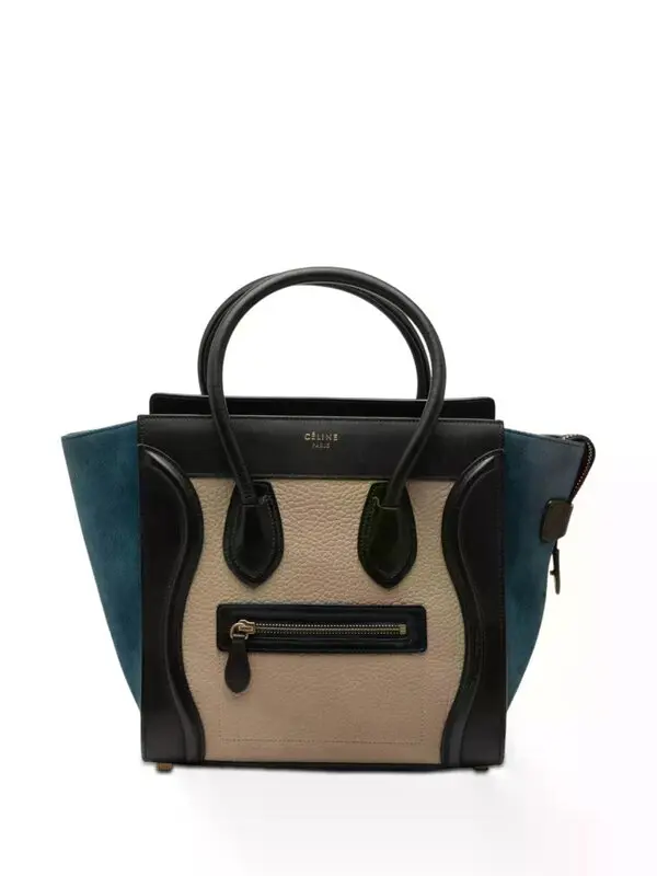Celine Micro Luggage Tote Bag - Neutrals