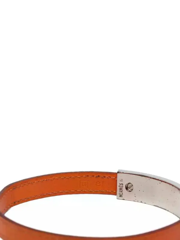 Hermès Leather Pousse Pousse Bracelet