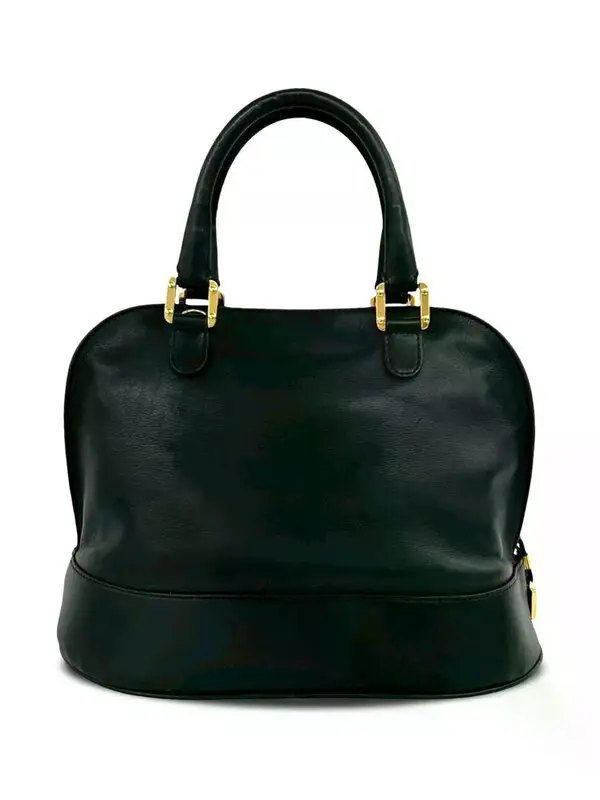 Loewe Anagram Leather Handbag - Black