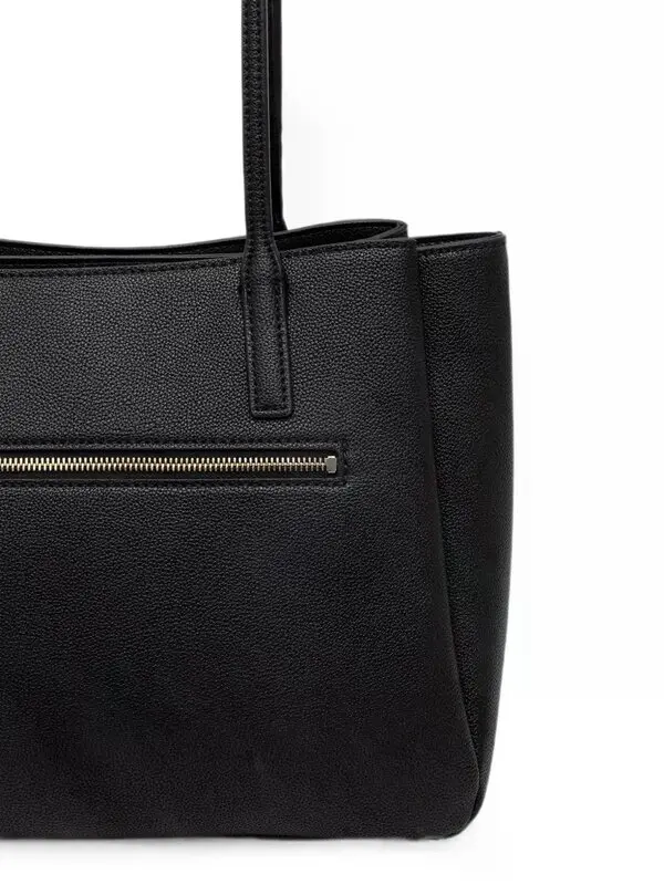 Guess Isola Logo-plaque Pebble-textured Tote Bag