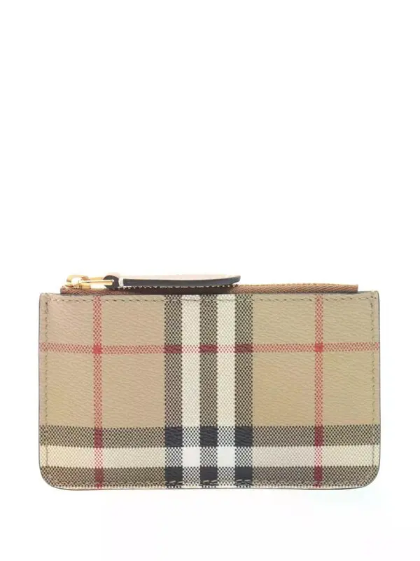 Burberry 2023-2026 Vintage Check Coin Pouch - Neutrals