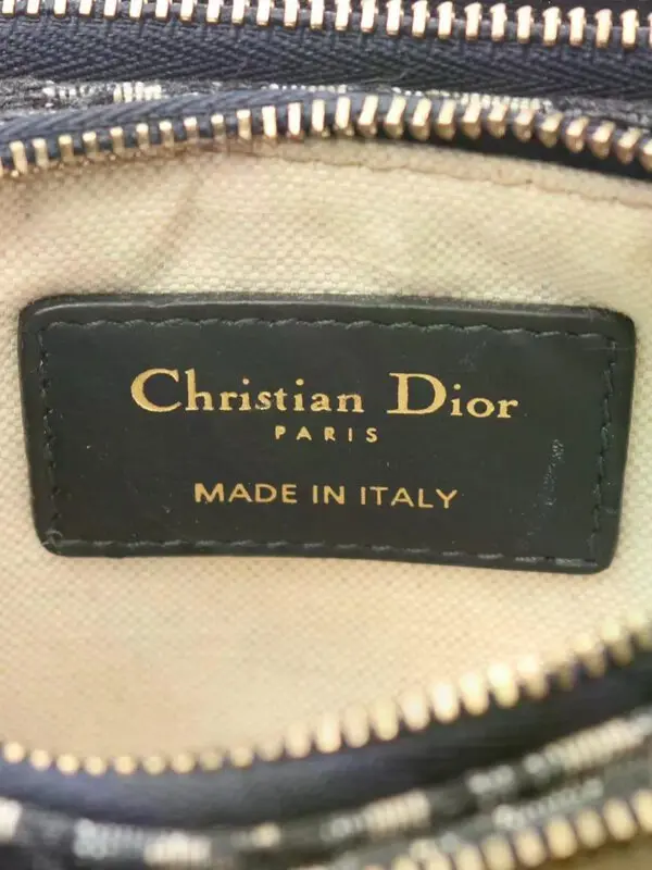 Dior Oblique Canvas Saddle Triple Zip Crossbody Bag - Grey