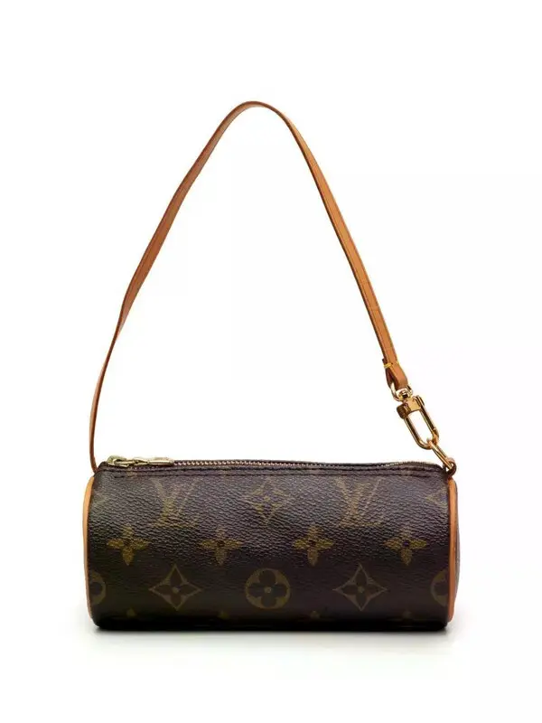 LOUIS VUITTON Monogram Papillon Pochette Handbag - Brown