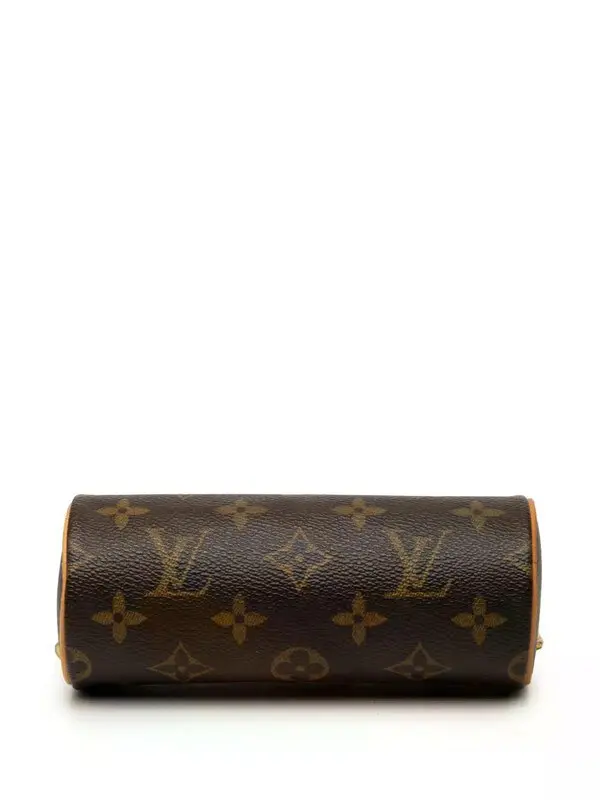 LOUIS VUITTON Monogram Papillon Pochette Handbag - Brown