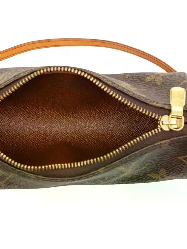 LOUIS VUITTON Monogram Papillon Pochette Handbag - Brown