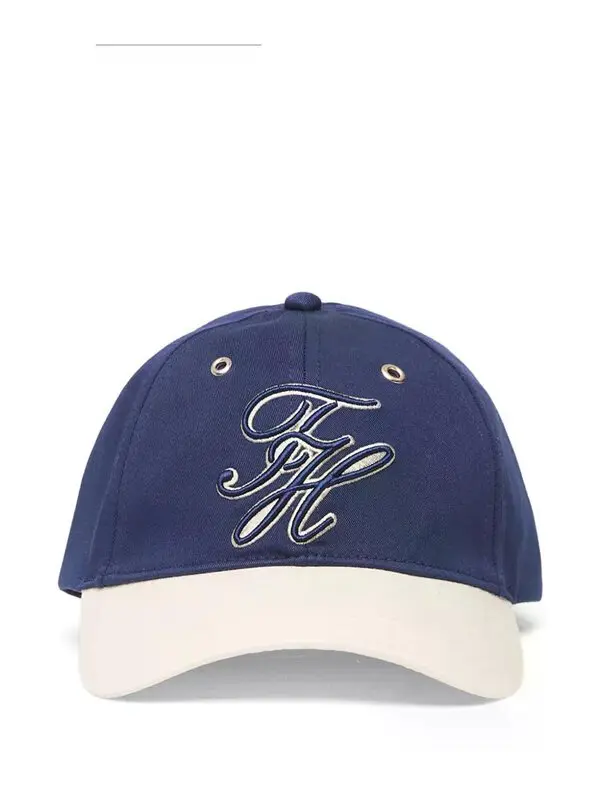 Tommy Hilfiger Embroidered Monogram Baseball Cap - Blue