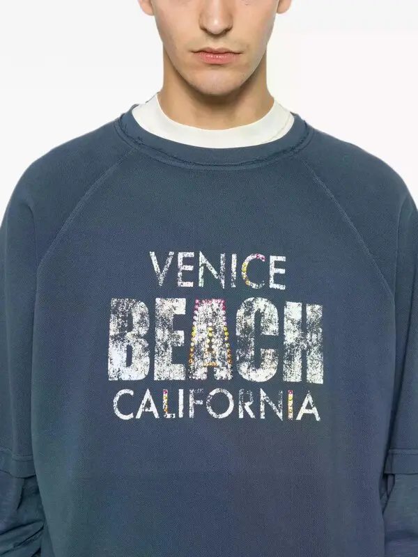 Palm Angels Slogan-print Raglan-sleeve T-shirt