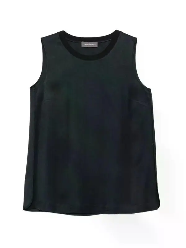 Lorena Antoniazzi Ribbed Trim Sleeveless Top