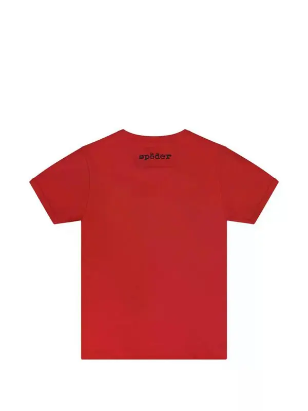 SP5DER Graphic Print T-shirt - Red