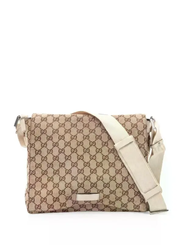 Gucci Gg Canvas Shoulder Bag - Neutrals