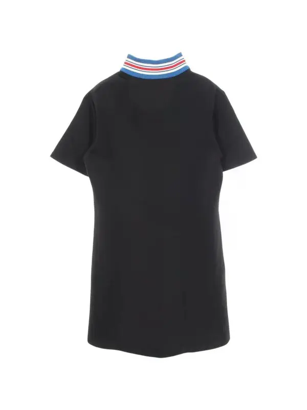 LOUIS VUITTON Half-zip Short-sleeve Mini Dress