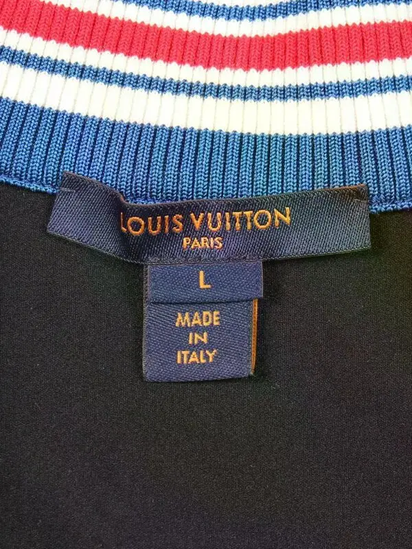 LOUIS VUITTON Half-zip Short-sleeve Mini Dress