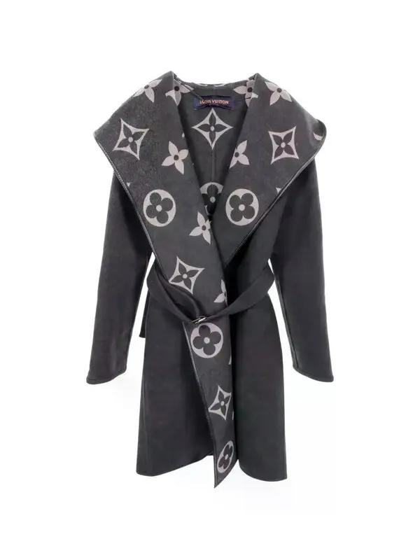 LOUIS VUITTON Monogram Belted Coat