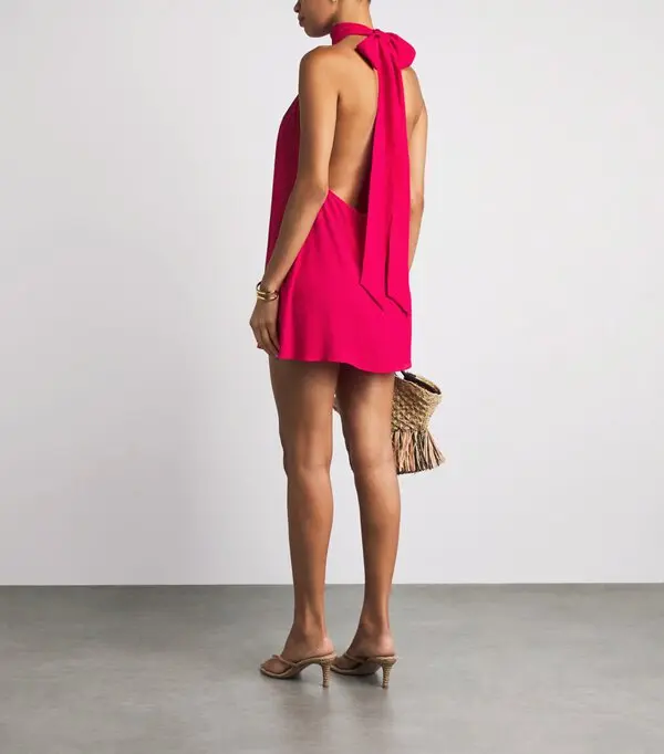 AWAY THAT DAY Ibiza Halterneck Mini Dress