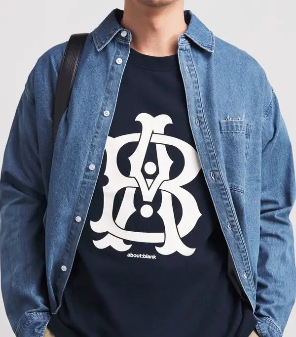 ABOUT:BLANK Script Denim Shirt