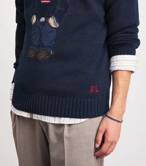 Polo Ralph Lauren Cotton-linen Polo Bear Sweater