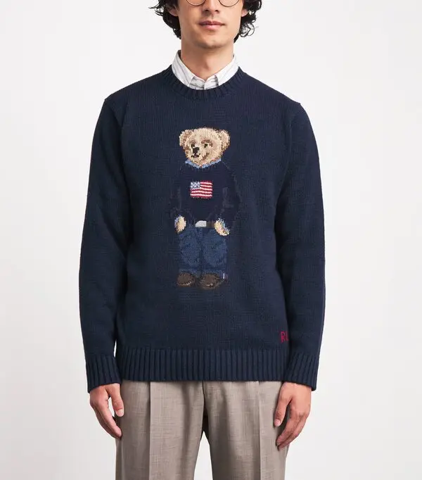Polo Ralph Lauren Cotton-linen Polo Bear Sweater