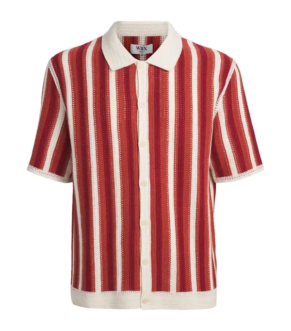 WAX LONDON Crochet Stripe Shirt