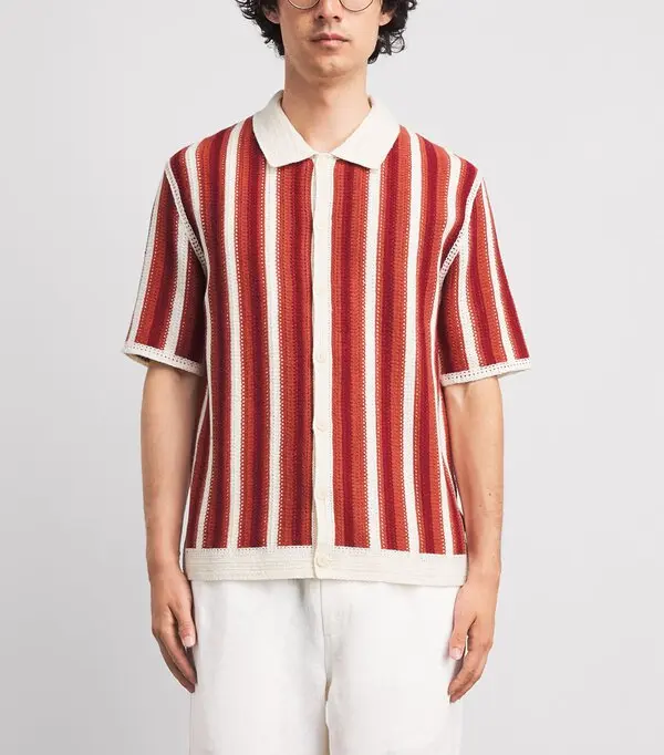 WAX LONDON Crochet Stripe Shirt