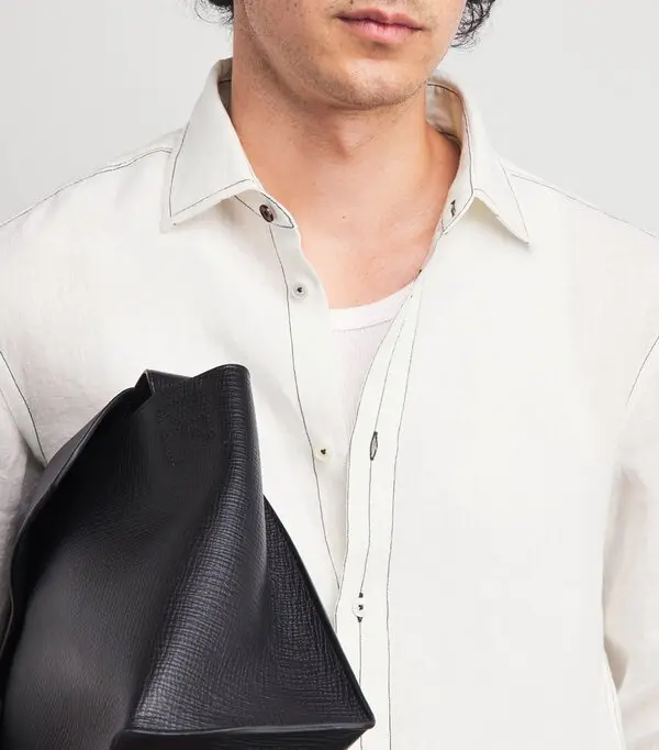 Paul Smith Linen Contrast-stitch Shirt