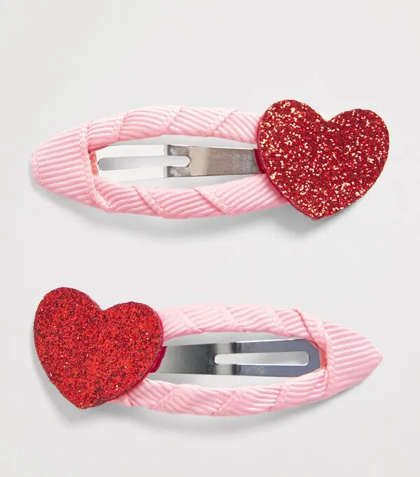 ROCKAHULA Love Heart Glitter Hair Clips