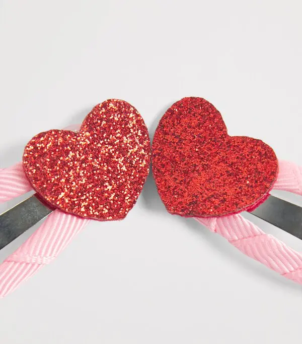 ROCKAHULA Love Heart Glitter Hair Clips