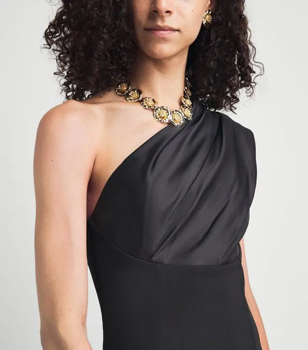 Solace London One-shoulder Gracie Maxi Dress - Black