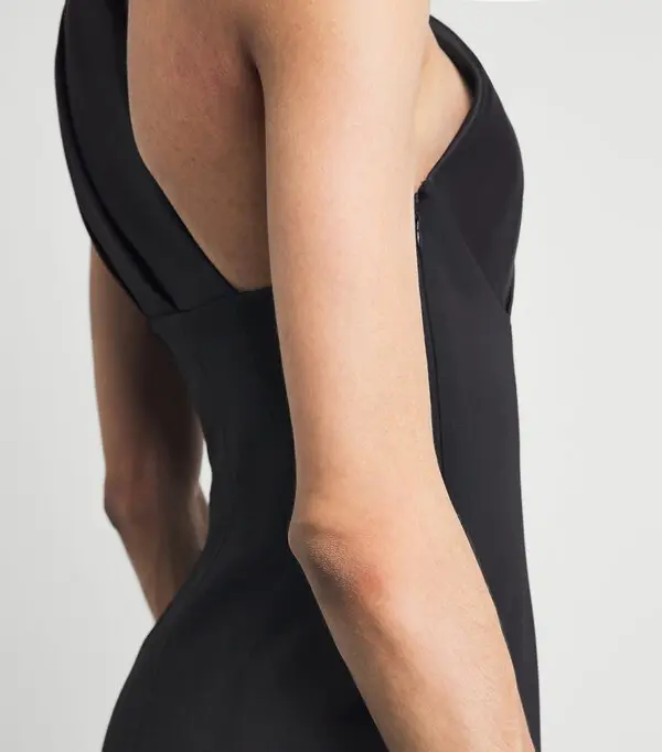 Solace London One-shoulder Gracie Maxi Dress - Black