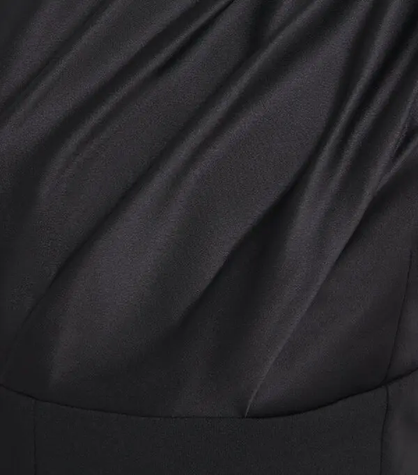 Solace London One-shoulder Gracie Maxi Dress - Black