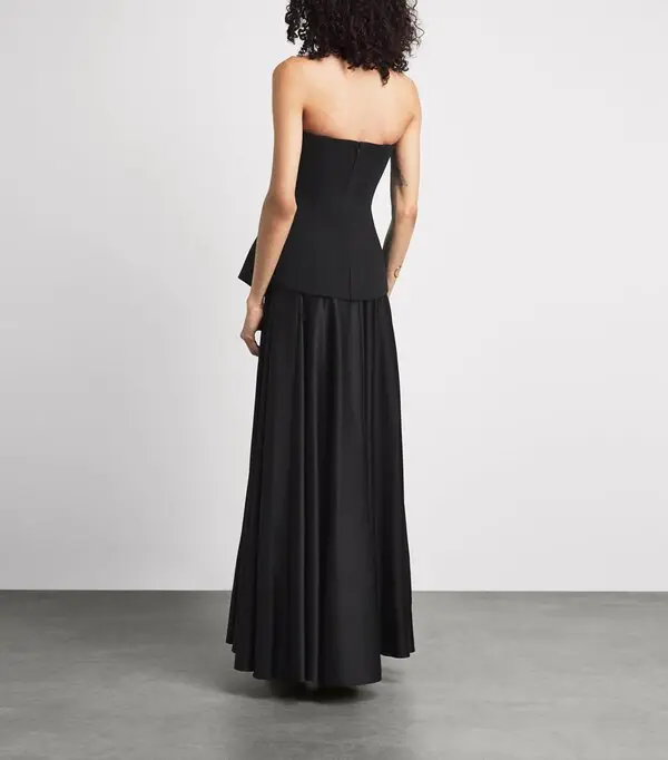 Solace London Oriana Peplum Maxi Dress