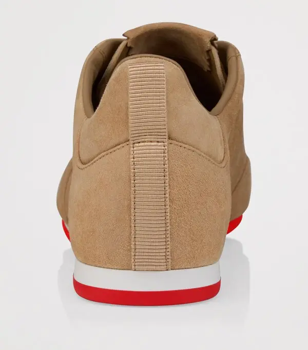 CHRISTIAN LOUBOUTIN Eleonora Suede Sneakers - Beige