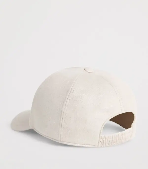 Herno Cashmere-silk Baseball Cap - Beige