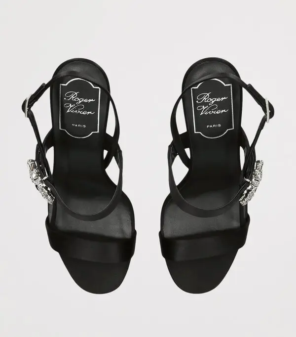 ROGER VIVIER Embellished Belle Vivier Slingback Sandals