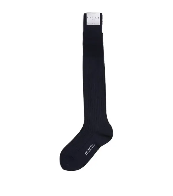 Falke Cashmere-blend No. 2 Knee-high Socks - Blue