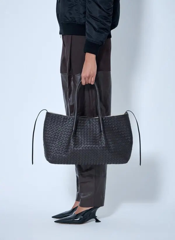 Bottega Veneta Large Pinacoteca Intrecciato Tote Bag