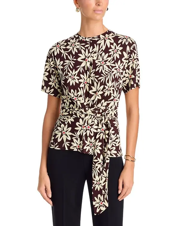 Diane Von Furstenberg Wrap Top - Thistle Mist