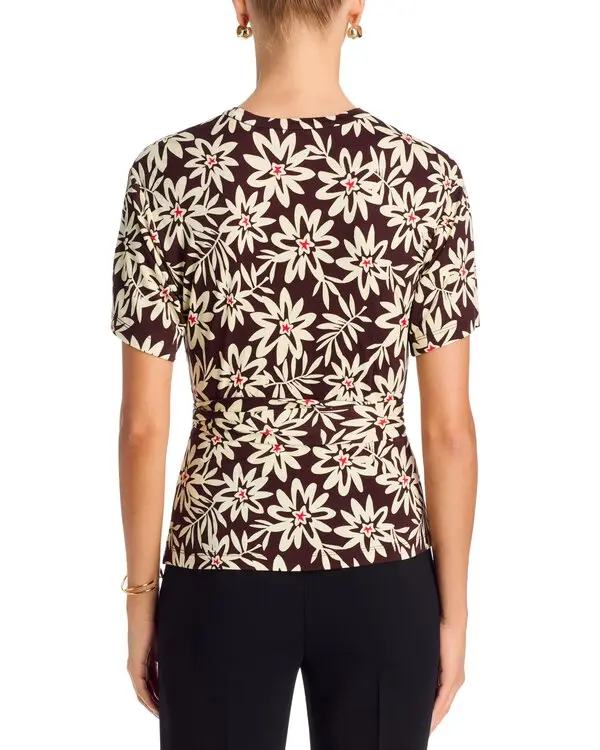 Diane Von Furstenberg Wrap Top - Thistle Mist