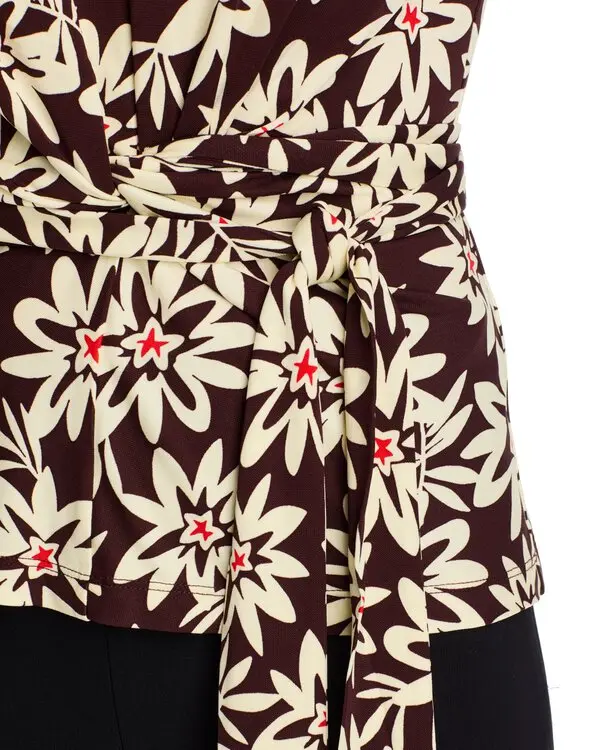 Diane Von Furstenberg Wrap Top - Thistle Mist