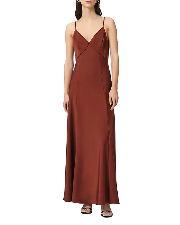 ALLSAINTS Irina Maxi Dress - Rust Brown