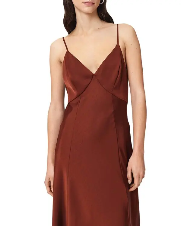 ALLSAINTS Irina Maxi Dress - Rust Brown