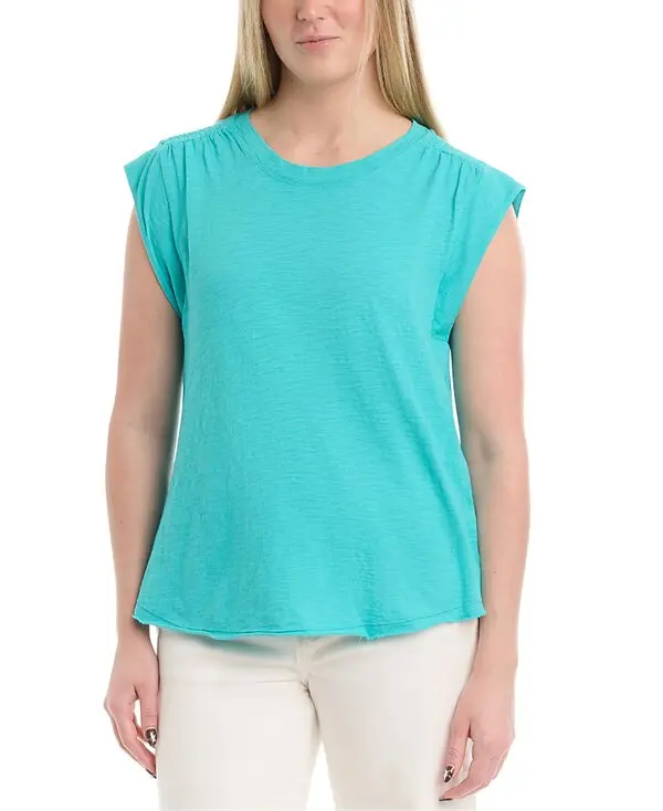 WILT CLOTHING Ruched Shoulder Tee - Baltic