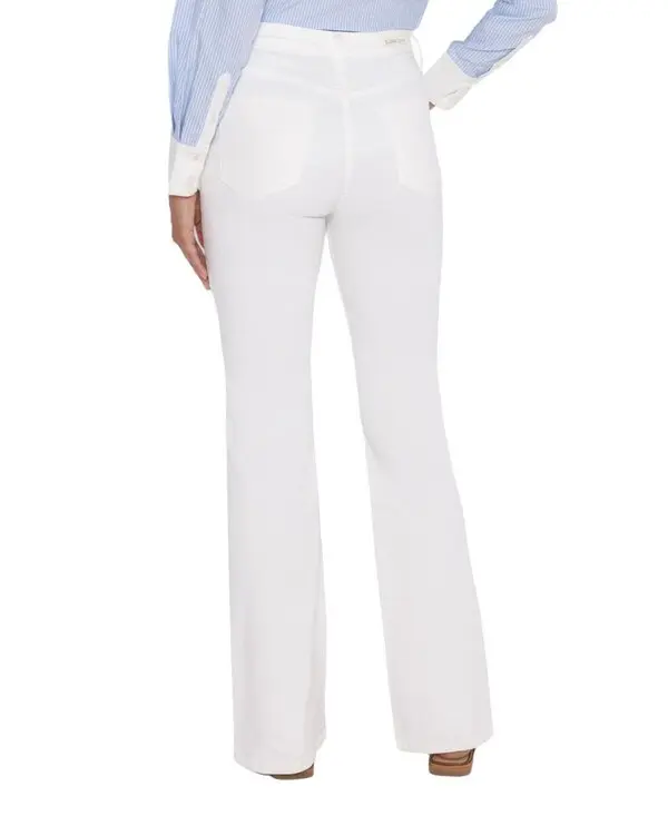RUDES DENIM Isabella Mini Flare In White