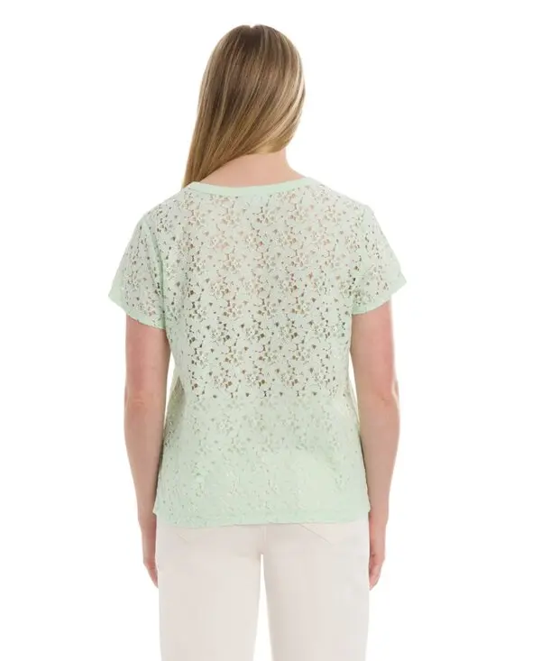WILT CLOTHING Baby Fit Lace Tee - Bay