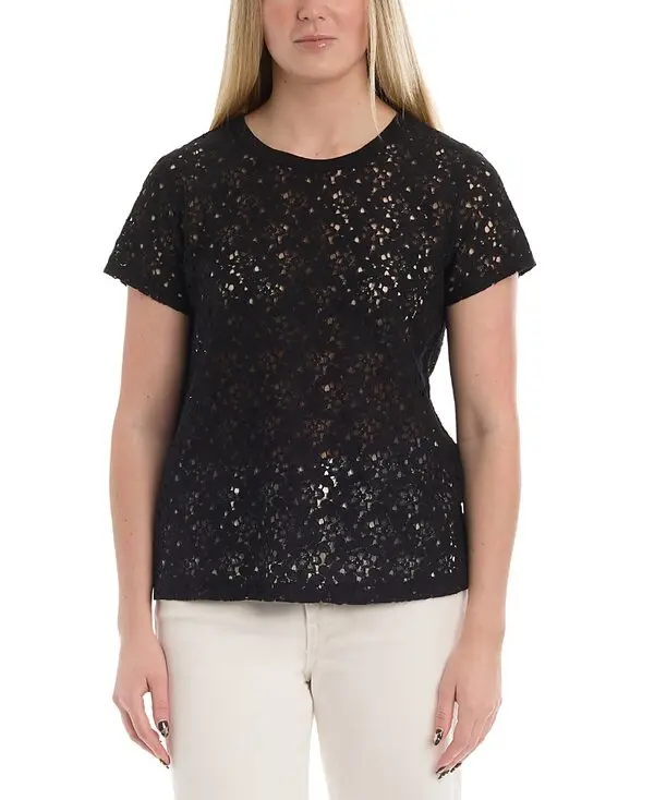 WILT CLOTHING Baby Fit Lace Tee - Black