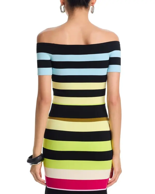 Christopher John Rogers Bodycon Off The Shoulder Top