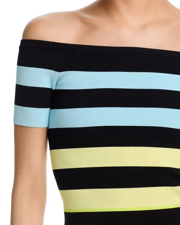 Christopher John Rogers Bodycon Off The Shoulder Top