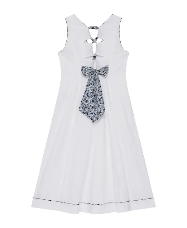 Mint Velvet Sleeveless V-neck Maxi Dress With Tie Detail
