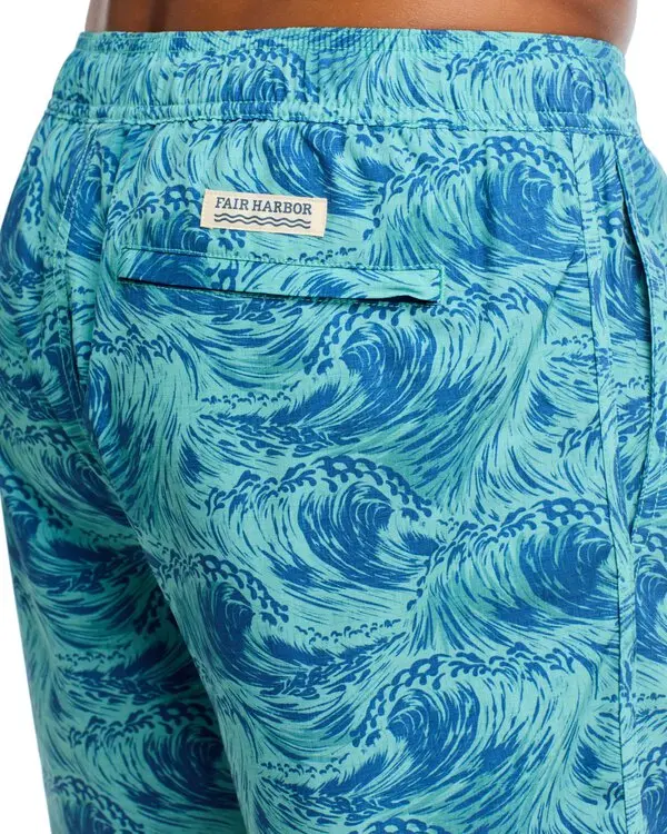 FAIR HARBOR Anchor 8 Swim Trunks - Rushing Waves