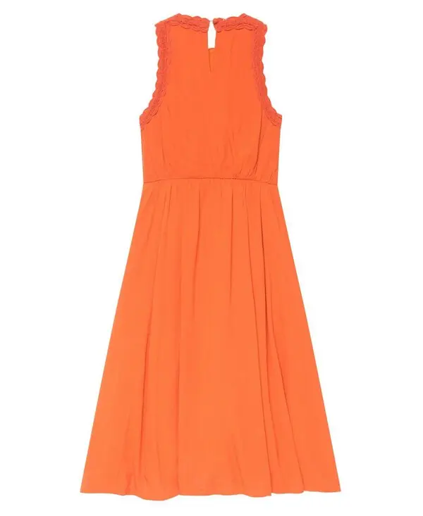 Mint Velvet Crochet Bodice Midi Dress