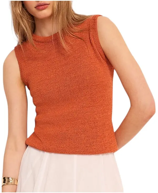 Mint Velvet Cotton Blend Knit Top